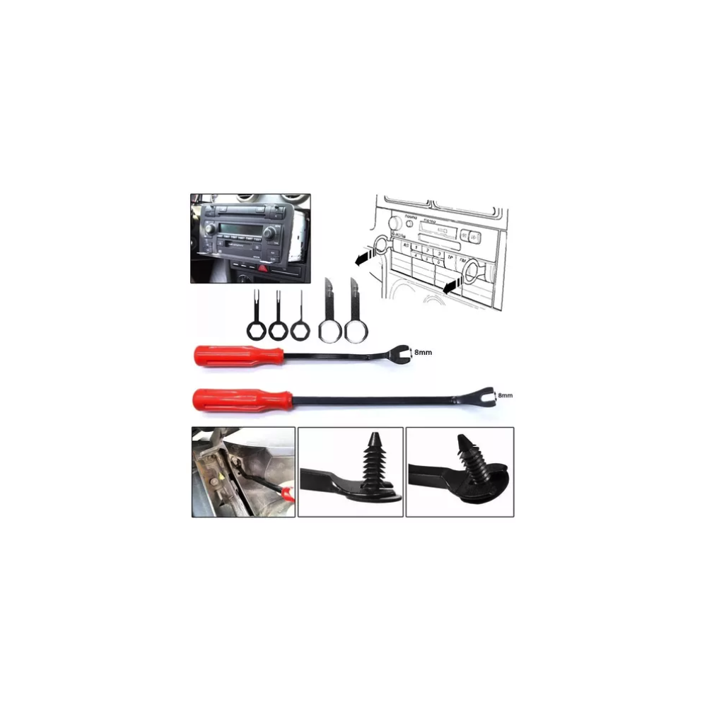 Kit Saca Broches con Alicate 19 piezas | Remoción de Clips y Molduras ...