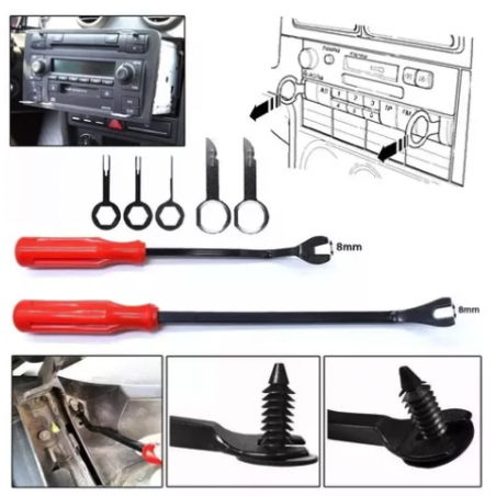 Kit Saca Broches con Alicate 19 piezas | Remoción de Clips y Molduras ...