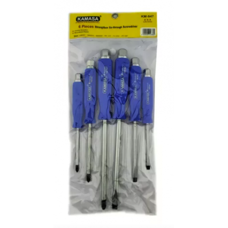 Set Destornilladores de Golpe Kamasa 6 Piezas | Alta Resistencia y Puntas Imantadas