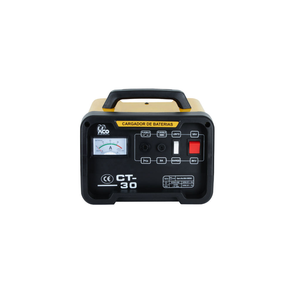 Cargador de Baterías ACO CT-30 30A | 12V / 24V con Carga Rápida y Lenta