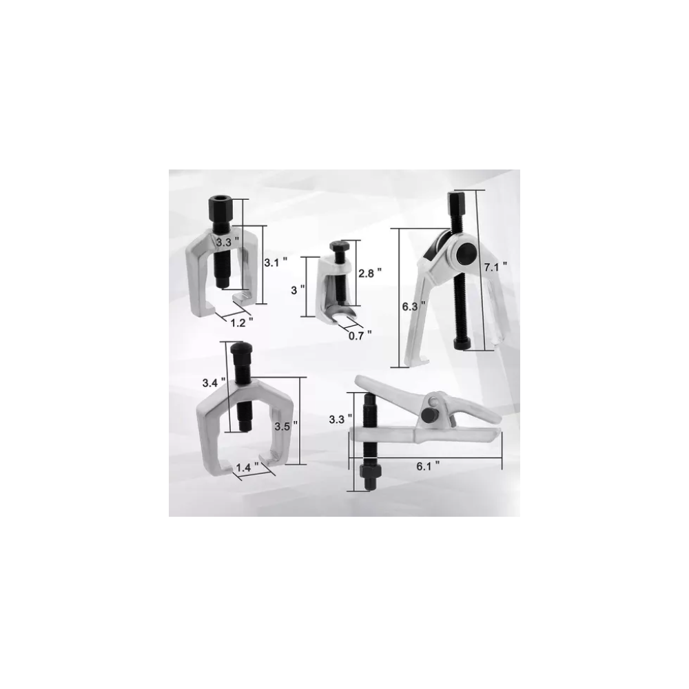 Kit Extractor de Rótulas y Terminales 5 Piezas | Profesional con Medidas