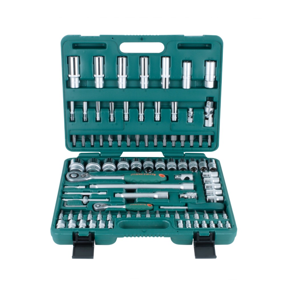 Juego de Dados 94 Piezas Jonnesway 1/4” y 1/2” Profesional