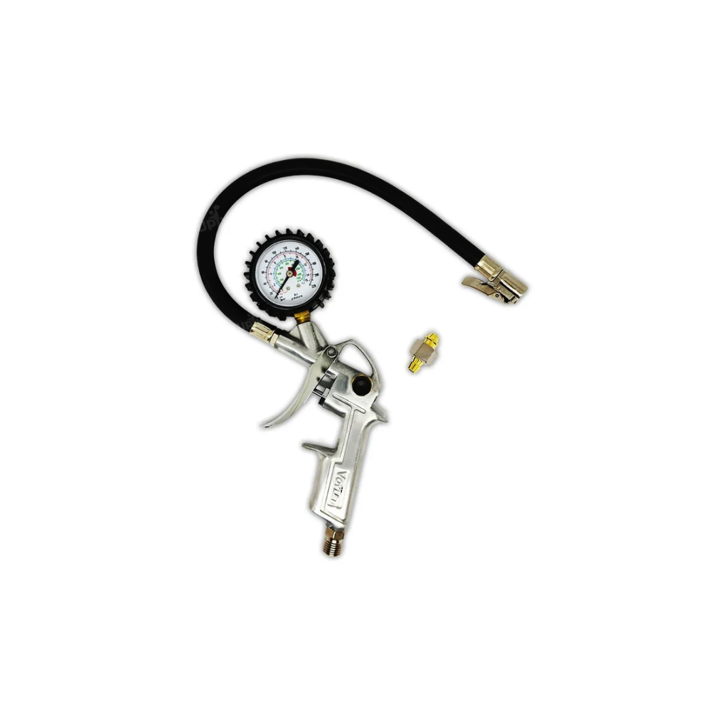 Inflador de Neumáticos Voylet DG-10Y con Manómetro 0–100 PSI